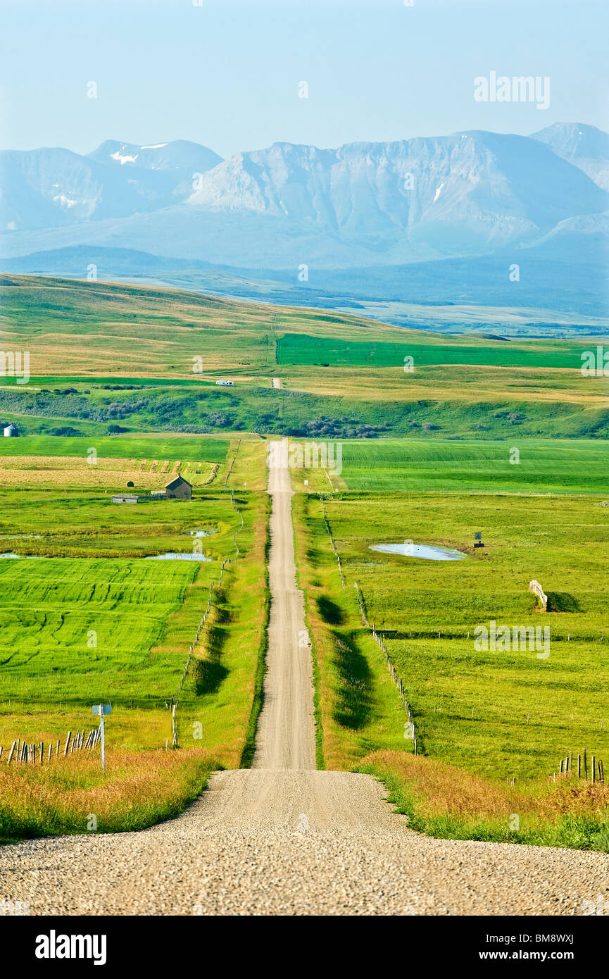 Straight country road vast hi-res stock photography and images - Alamy