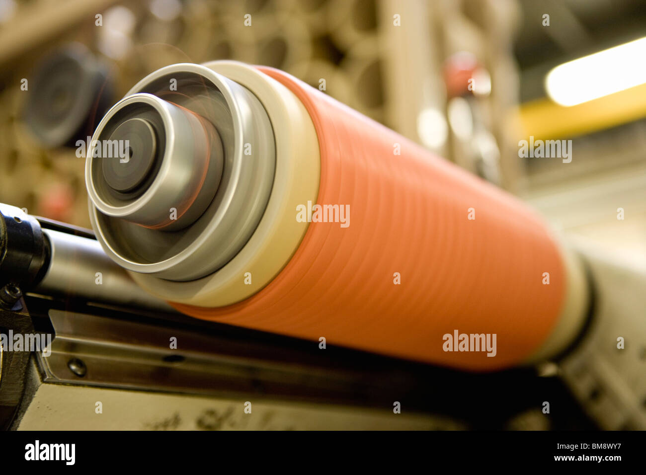 Recyclable composite textile fabrication department of factory, thread ...