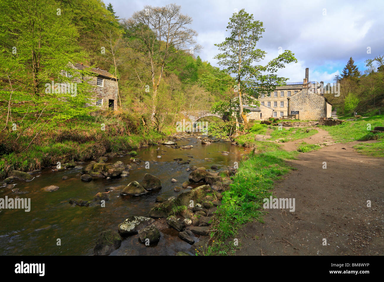 Gibson Mill by Hebden Water in Hardcastle Crags, Hebden Dale near ...