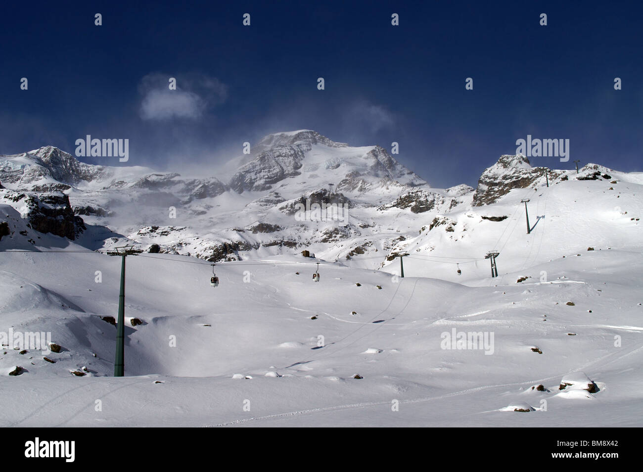 Monterosa Ski Resort, Italy Stock Photo - Alamy
