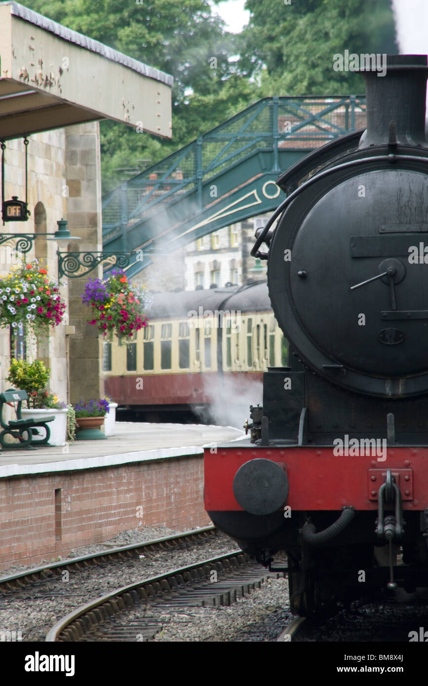 A Train At The Station Stock Photo - Alamy