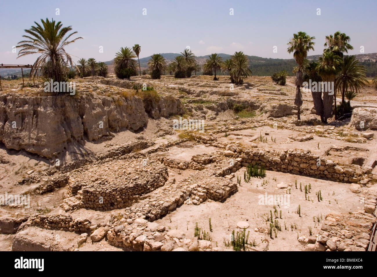 Israel, Jezreel Valley, Tel Megiddo National park, The sacred area with ...