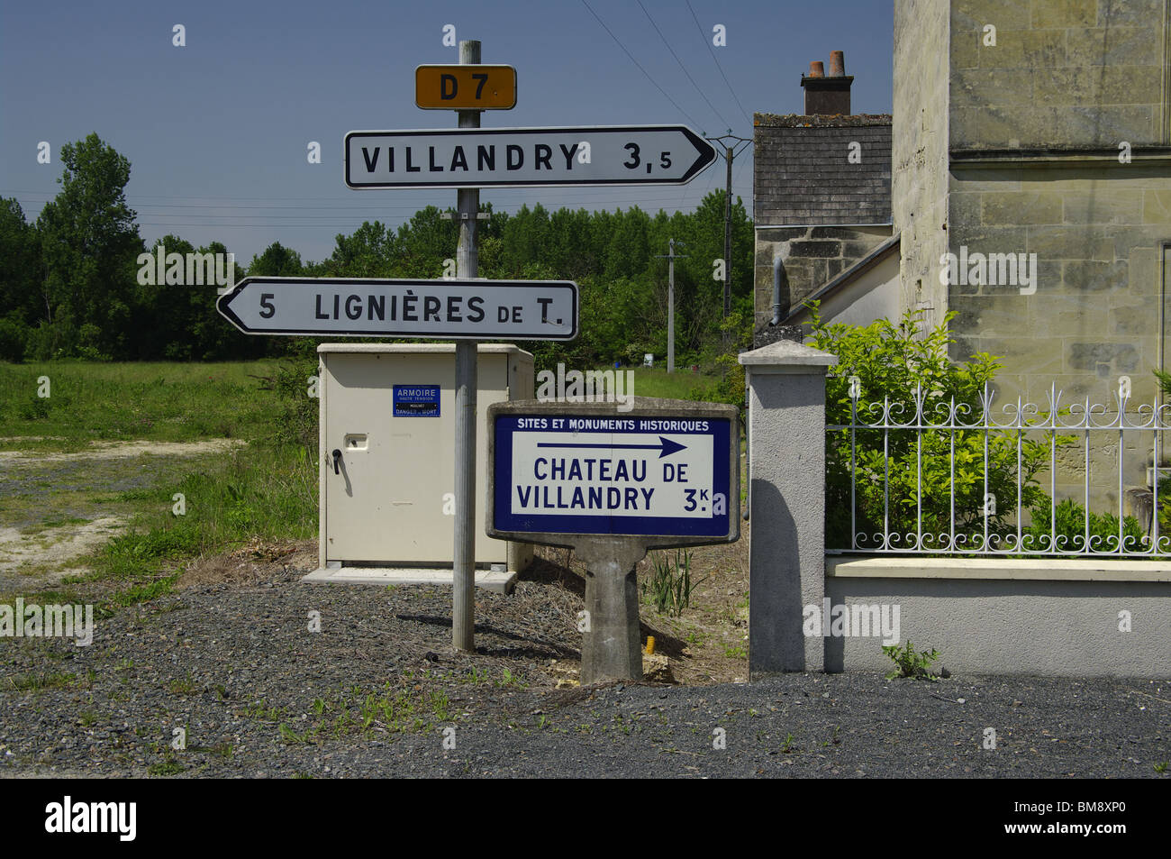 Road signs France Stock Photo - Alamy