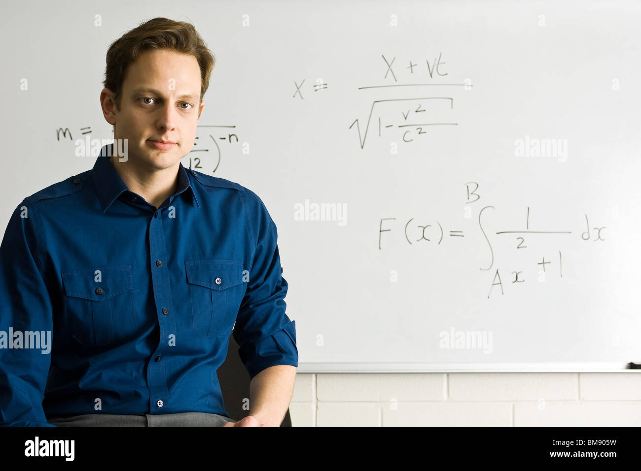 Math teacher, portrait Stock Photo - Alamy