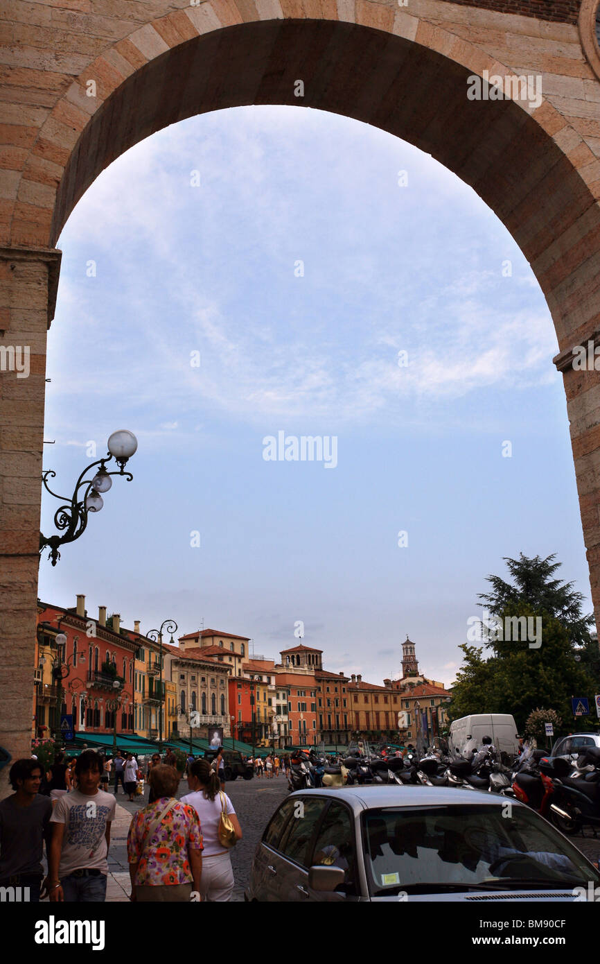 A gate to the main street at Verona, in northern Italy Stock Photo - Alamy