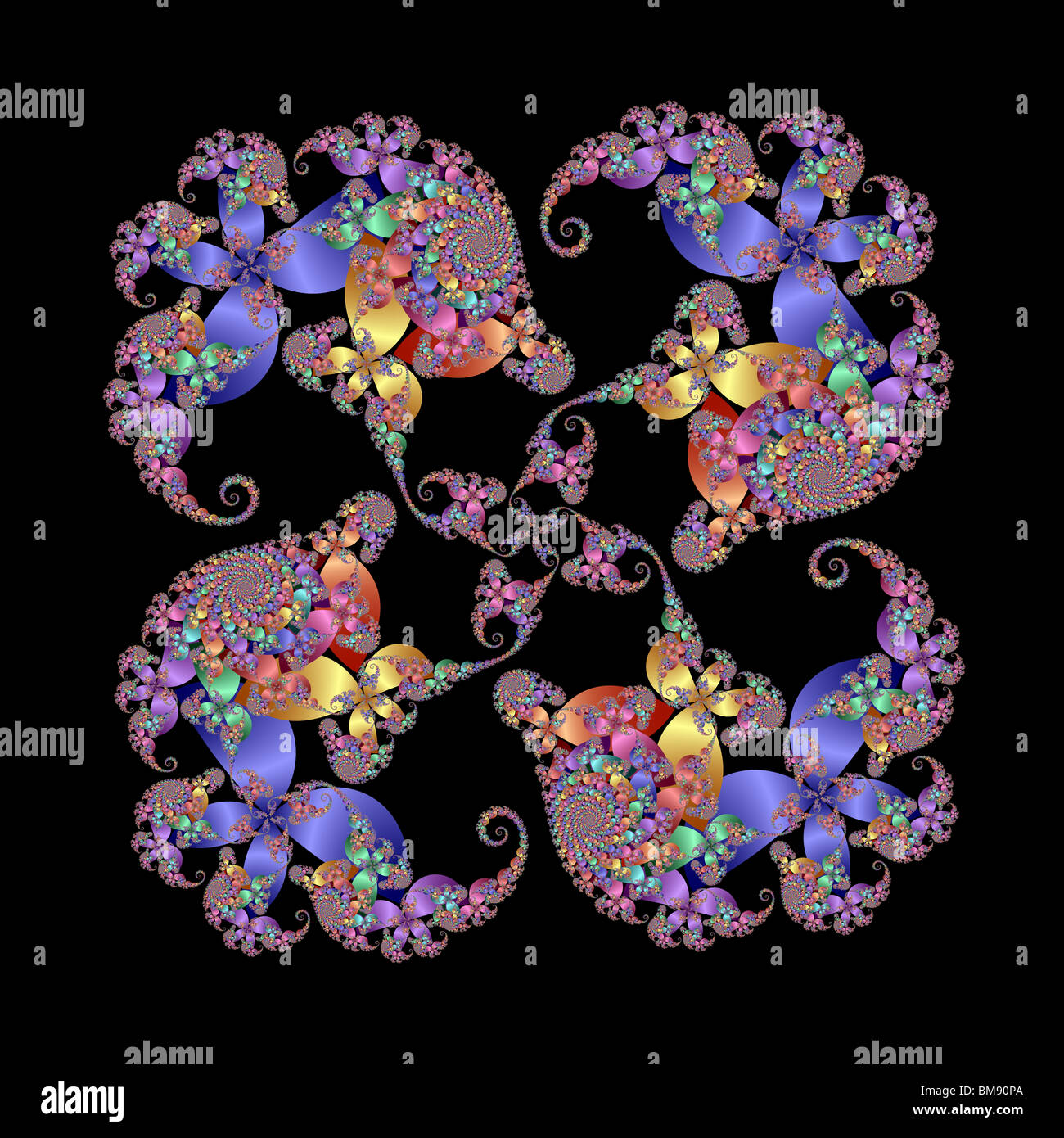 A pattern made using fractal design software Stock Photo - Alamy