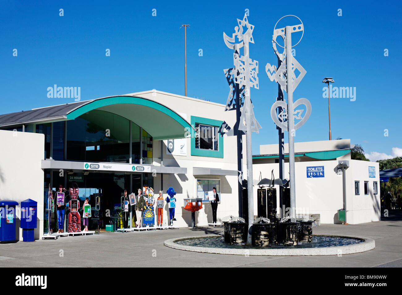 The iSite tourist information centre in Napier in New Zealand Stock ...