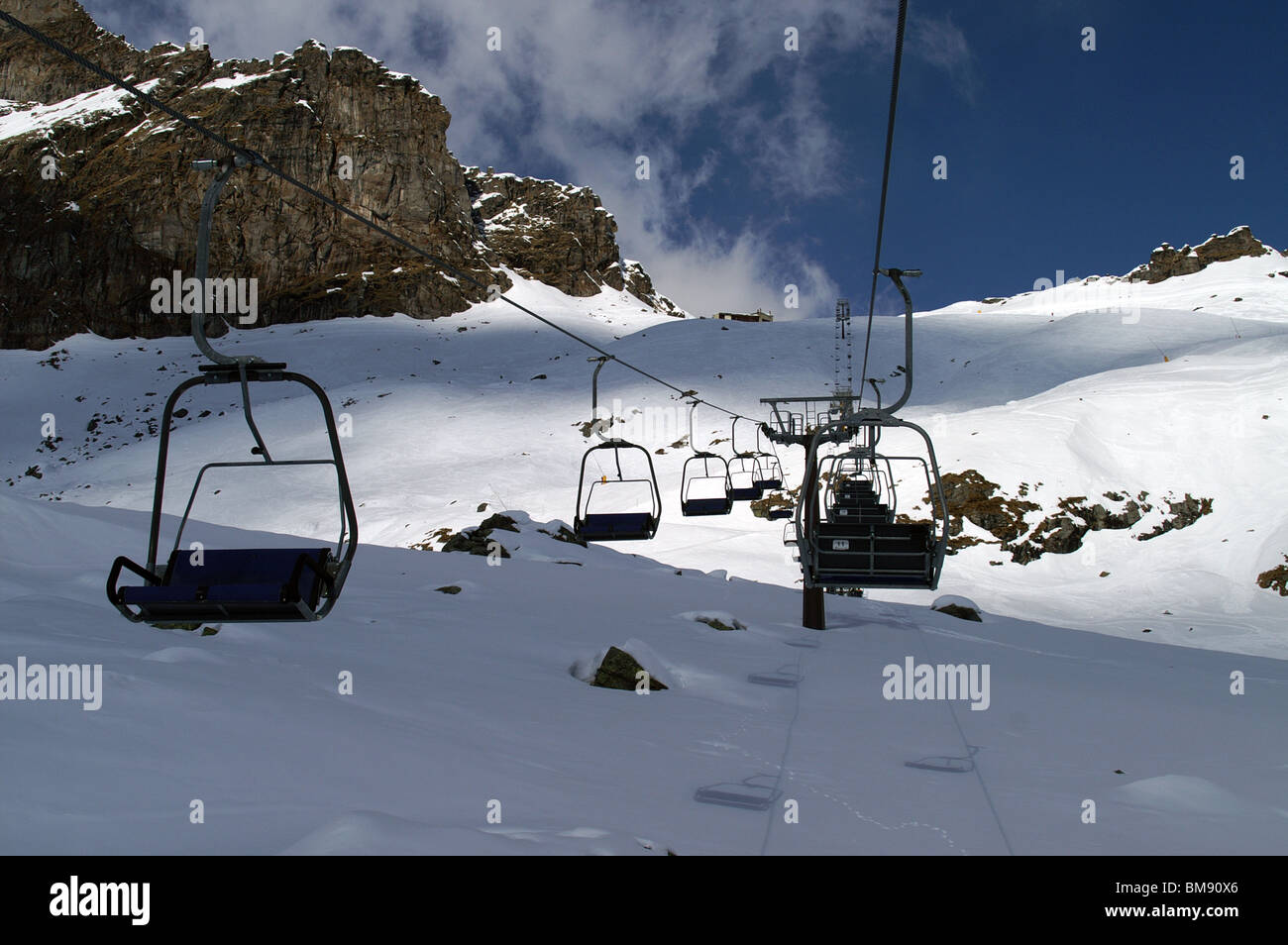 Ski lift at Monterosa Ski Resort, Italy Stock Photo - Alamy