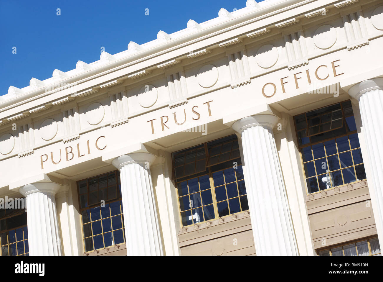 The Public Trust Office in Napier in New Zealand Stock Photo - Alamy