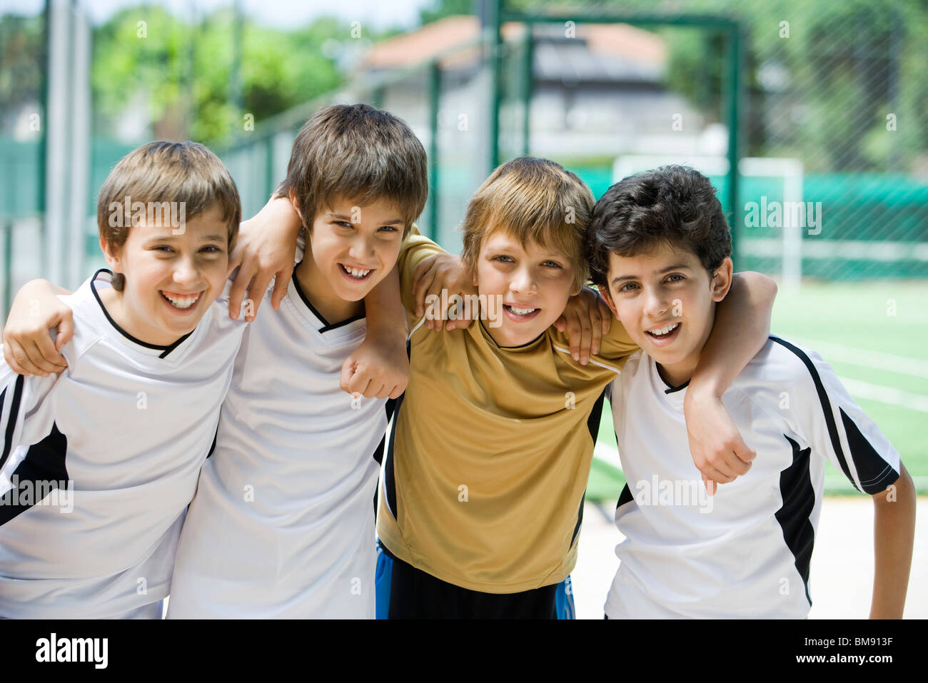 Good sportsmanship soccer hi-res stock photography and images - Alamy
