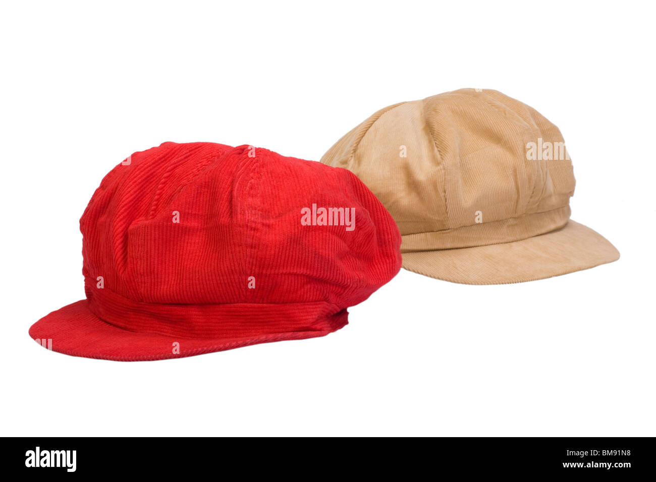 Close-up of two flat caps Stock Photo - Alamy