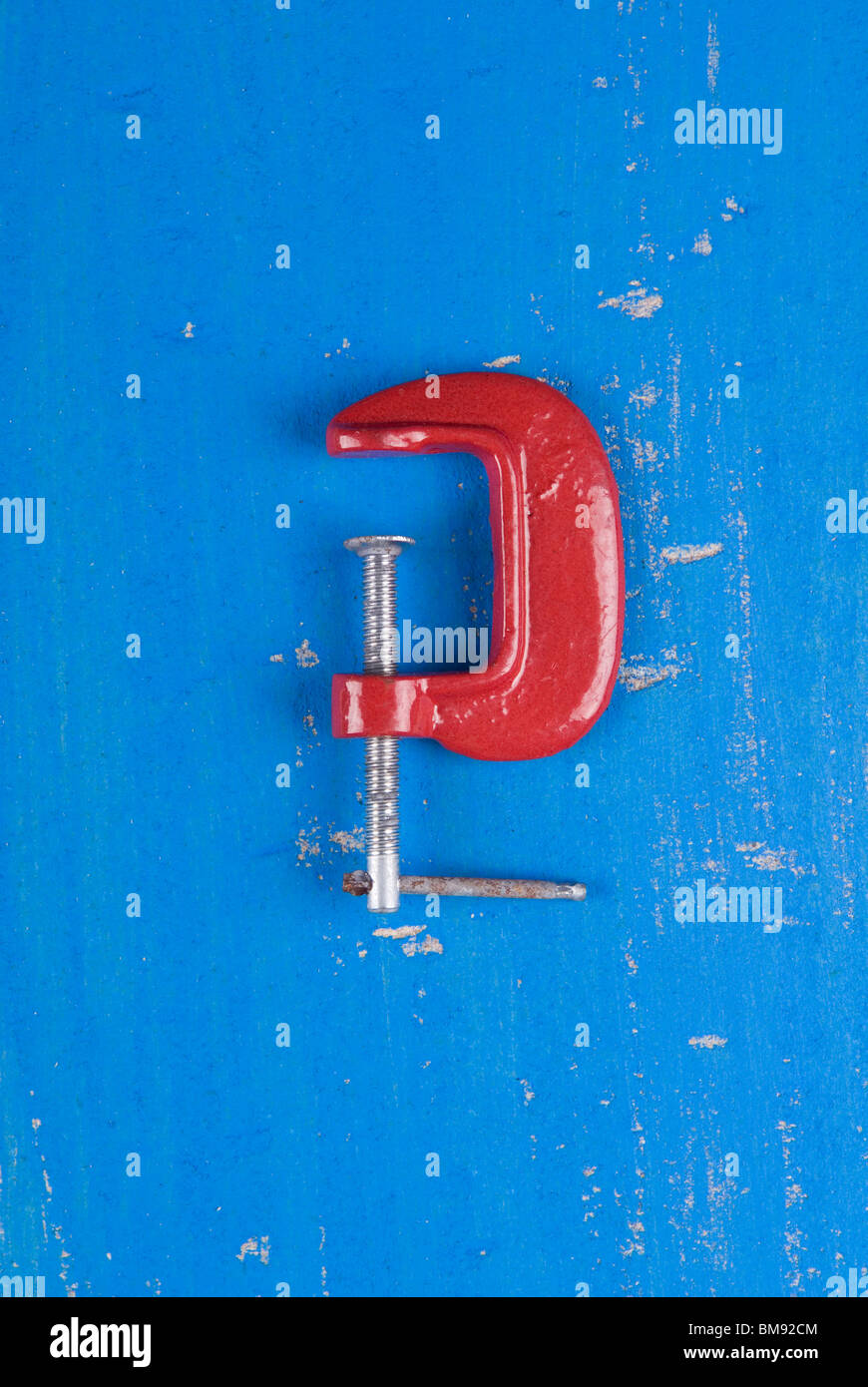 Blue clamp hi-res stock photography and images - Alamy