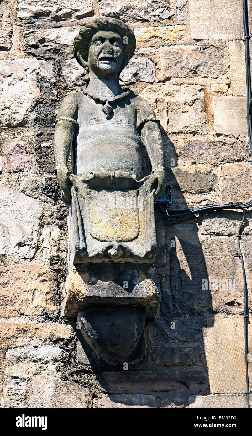 little statue of a moorish man. Canongate.The royal mile Stock Photo ...