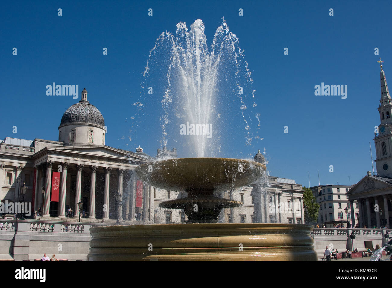 spouting water statue in fountain picturesque cool Stock Photo - Alamy