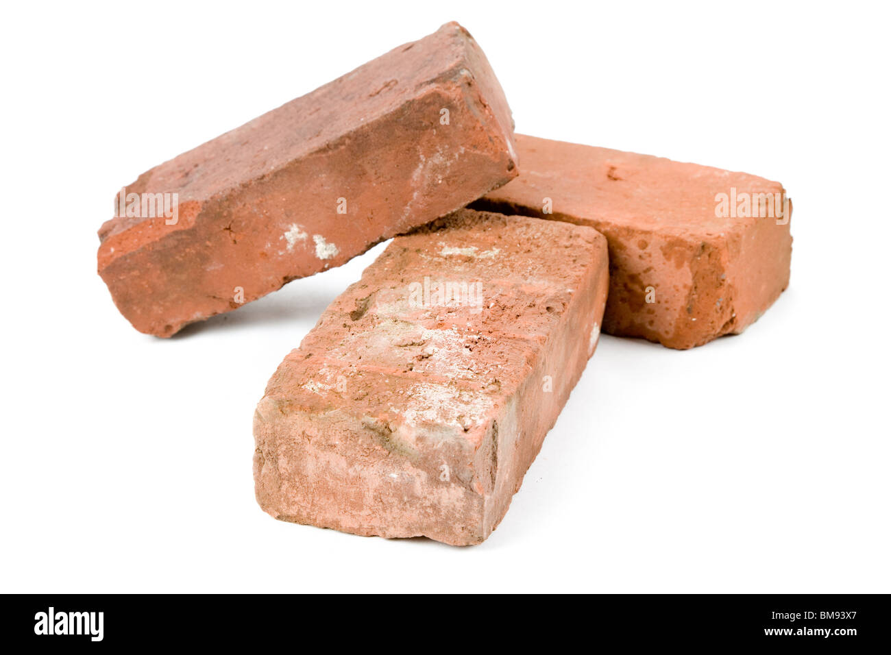 Red Brick with white background Stock Photo - Alamy