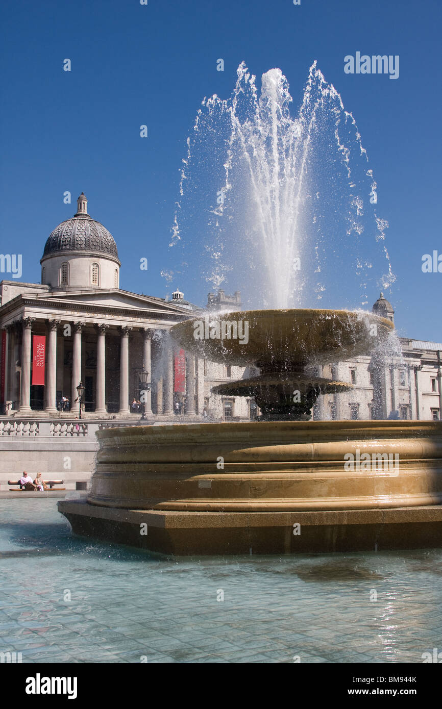 spouting water statue in fountain picturesque cool Stock Photo - Alamy