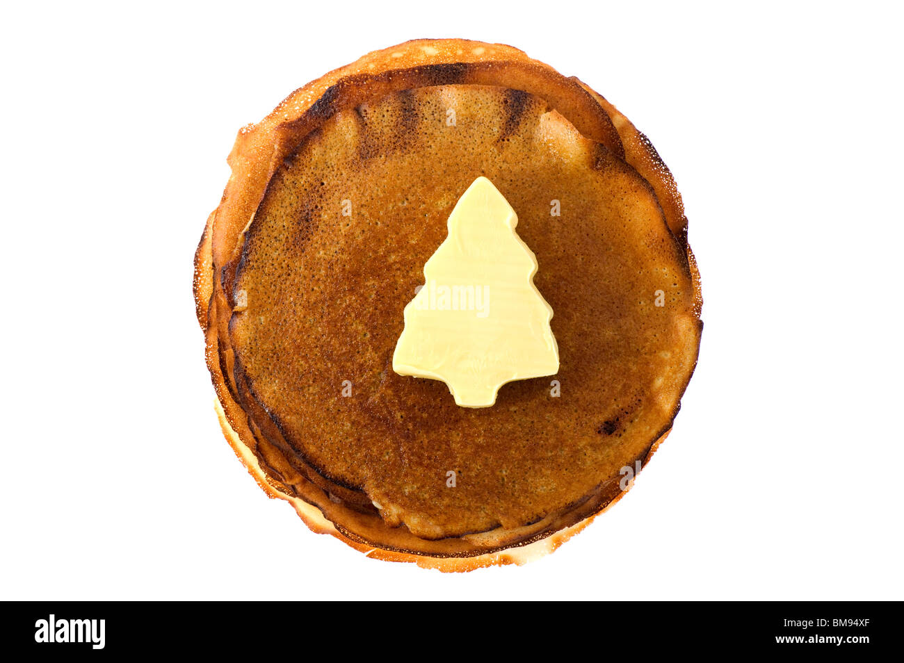 object on white - food pancake close up Stock Photo - Alamy