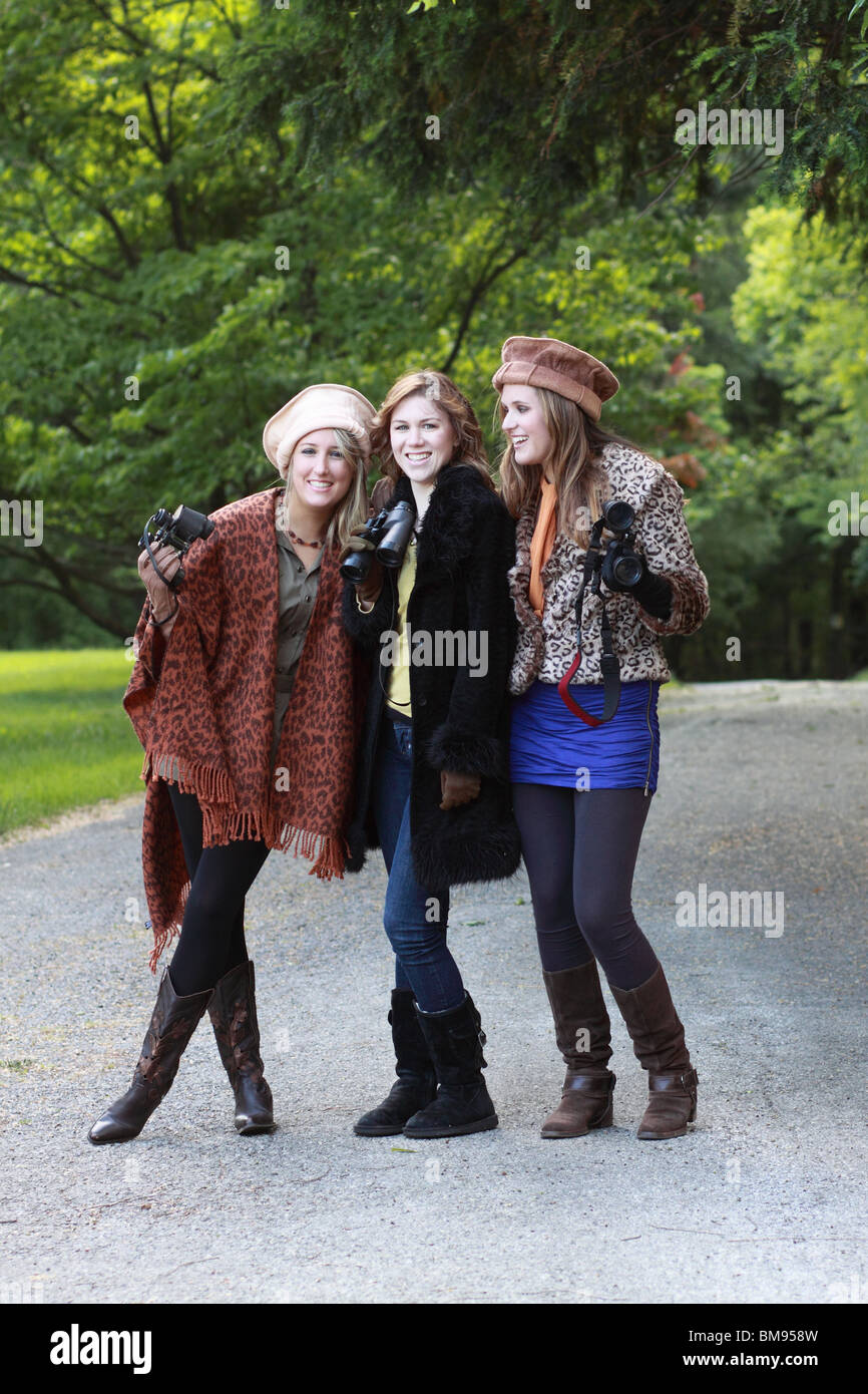 3 three young ladies hi-res stock photography and images - Alamy