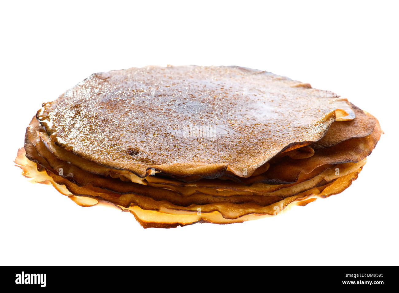object on white - food pancake close up Stock Photo - Alamy