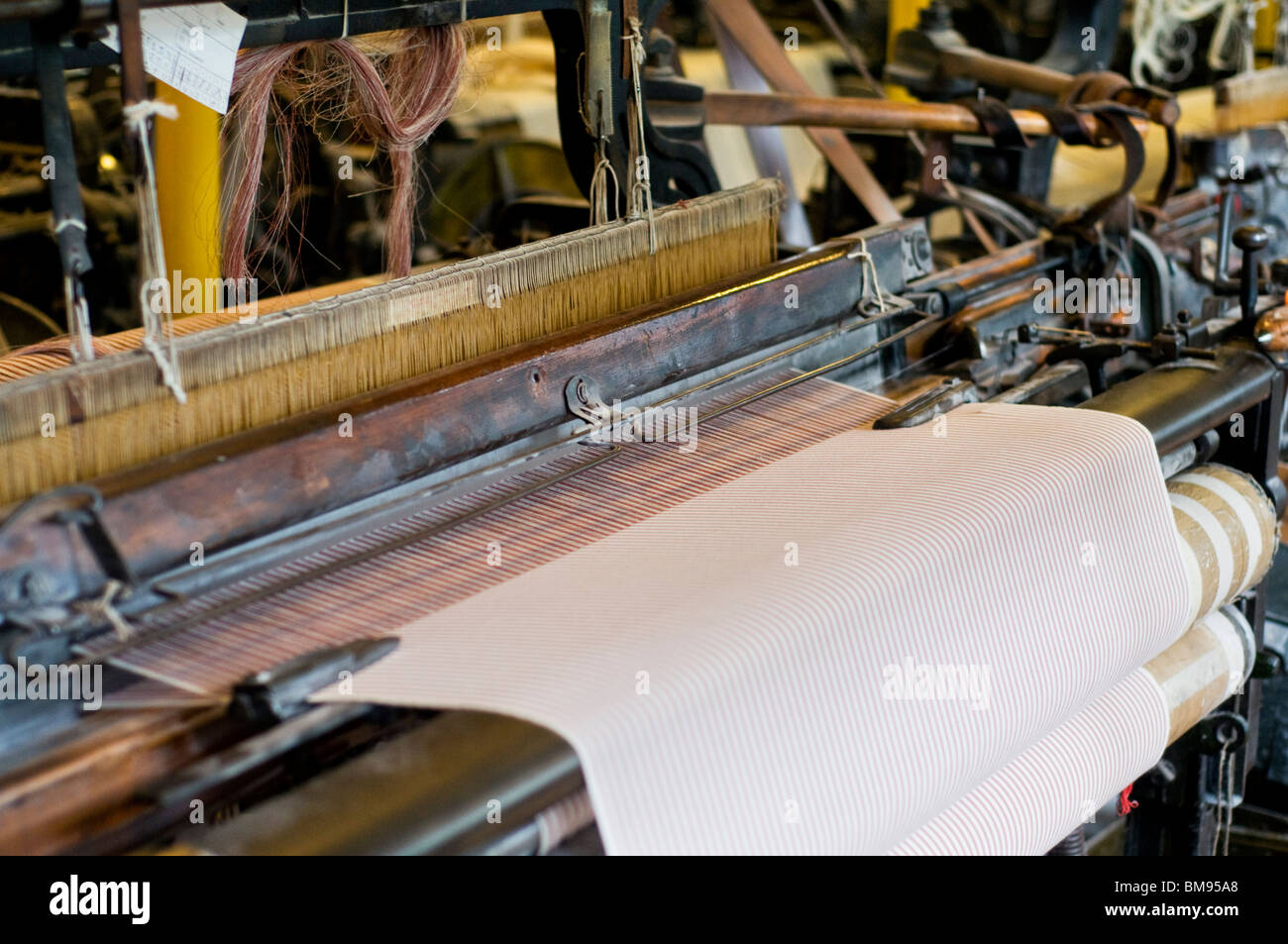 Some of the machinery inside Quarry Bank Mill in Styal, Cheshire ...