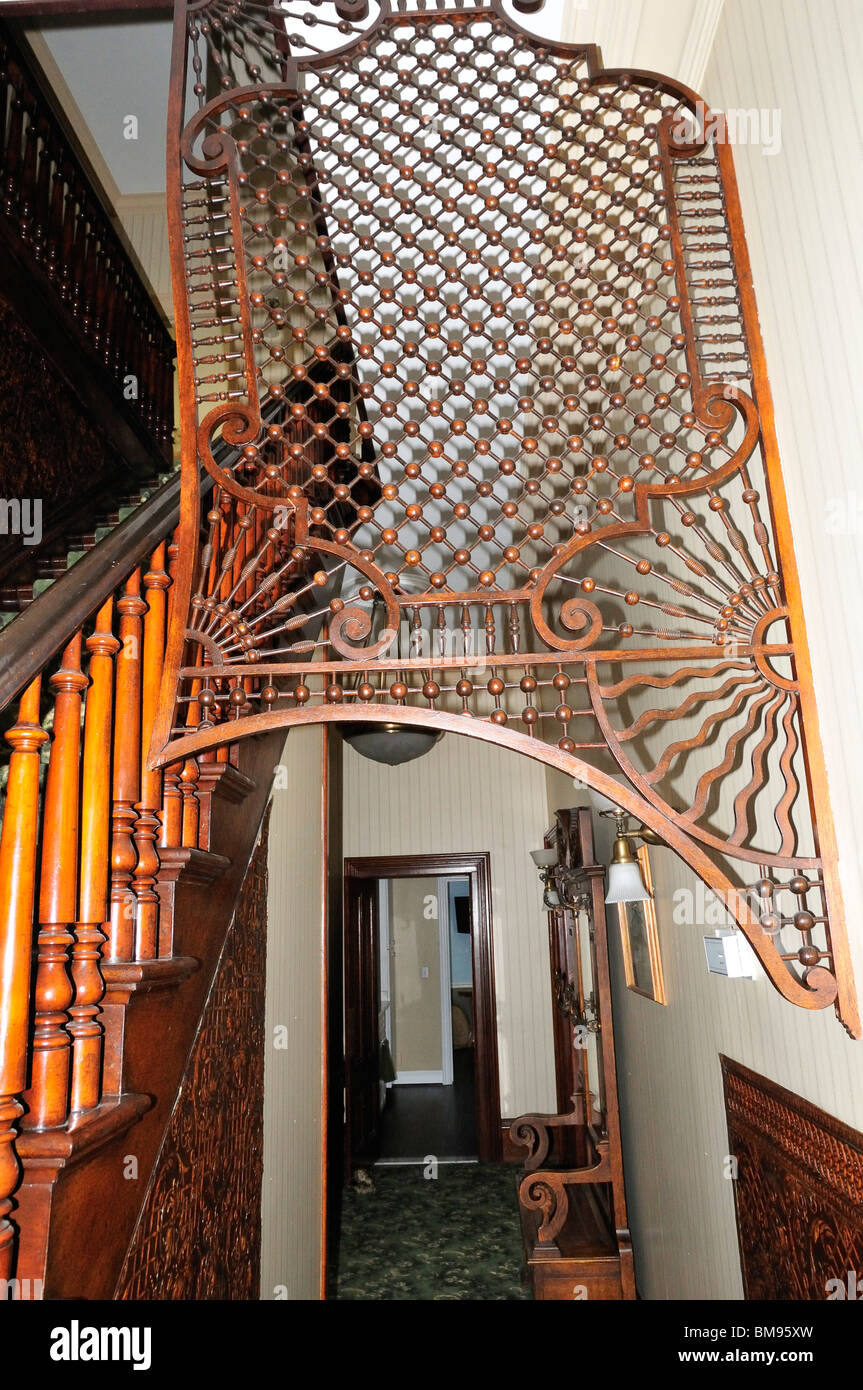Hallway of the historic Richardson house, Truckee Stock Photo - Alamy