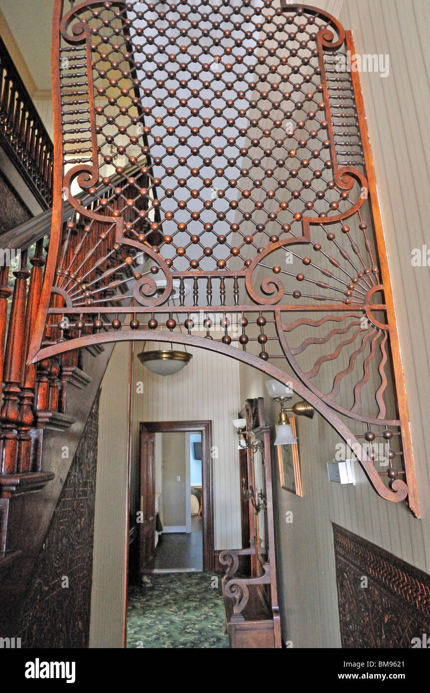 Hallway of the historic Richardson house, Truckee Stock Photo - Alamy