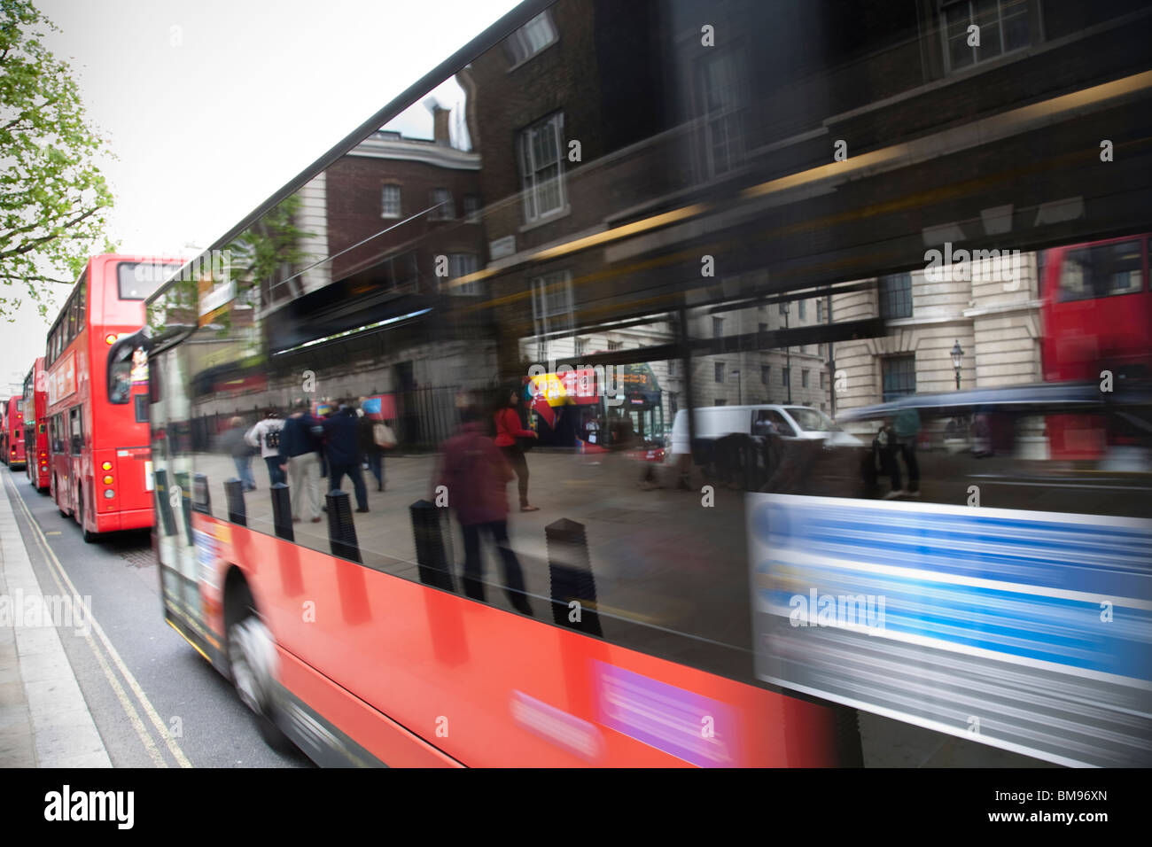 Bus reflections in window hi-res stock photography and images - Alamy