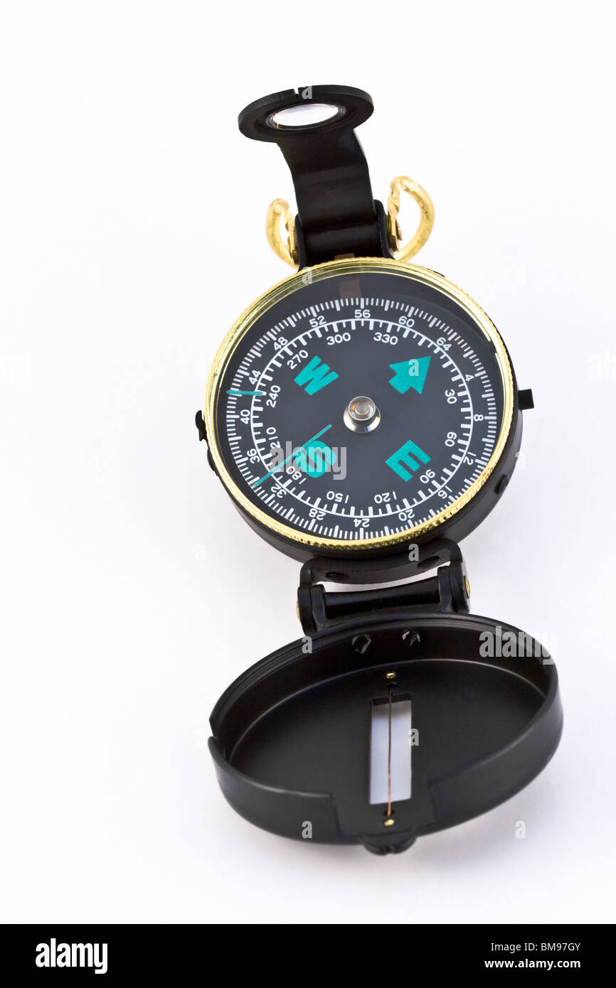Macro image of a compass Stock Photo - Alamy