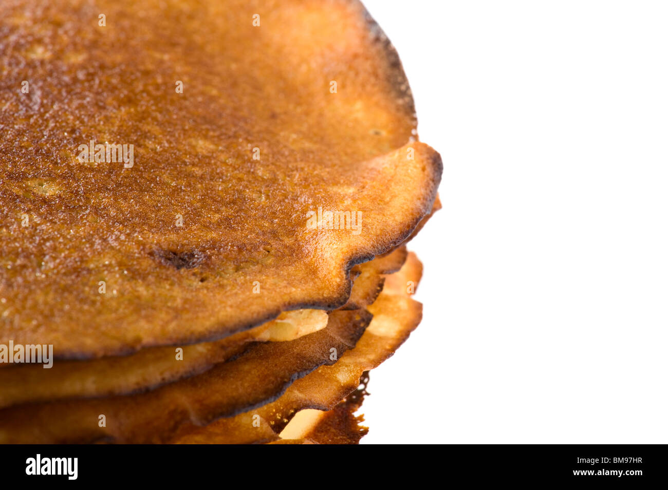 object on white - food pancake close up Stock Photo - Alamy