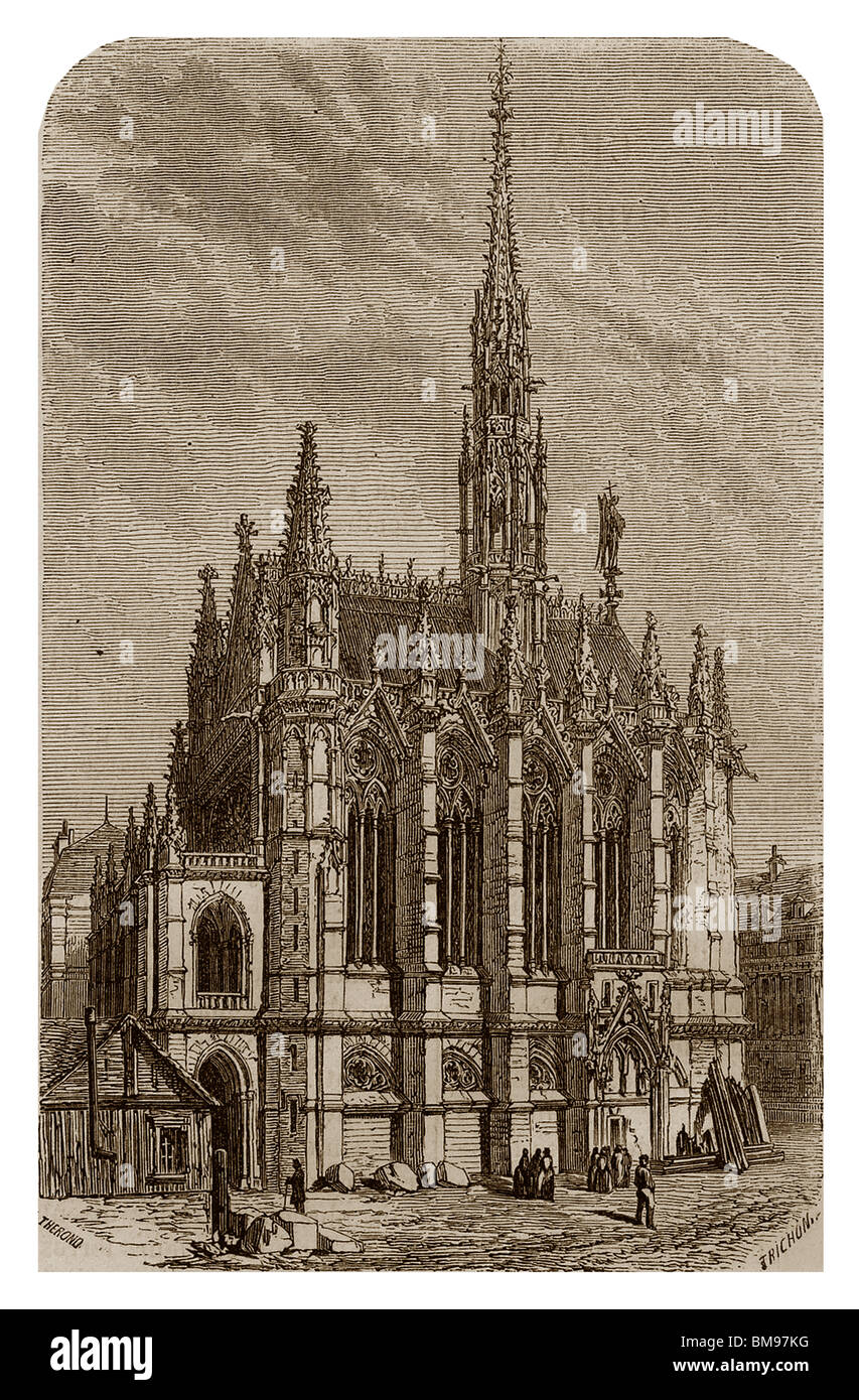 The Saint-chapel was built in the 13th century by Saint-Louis on the ...