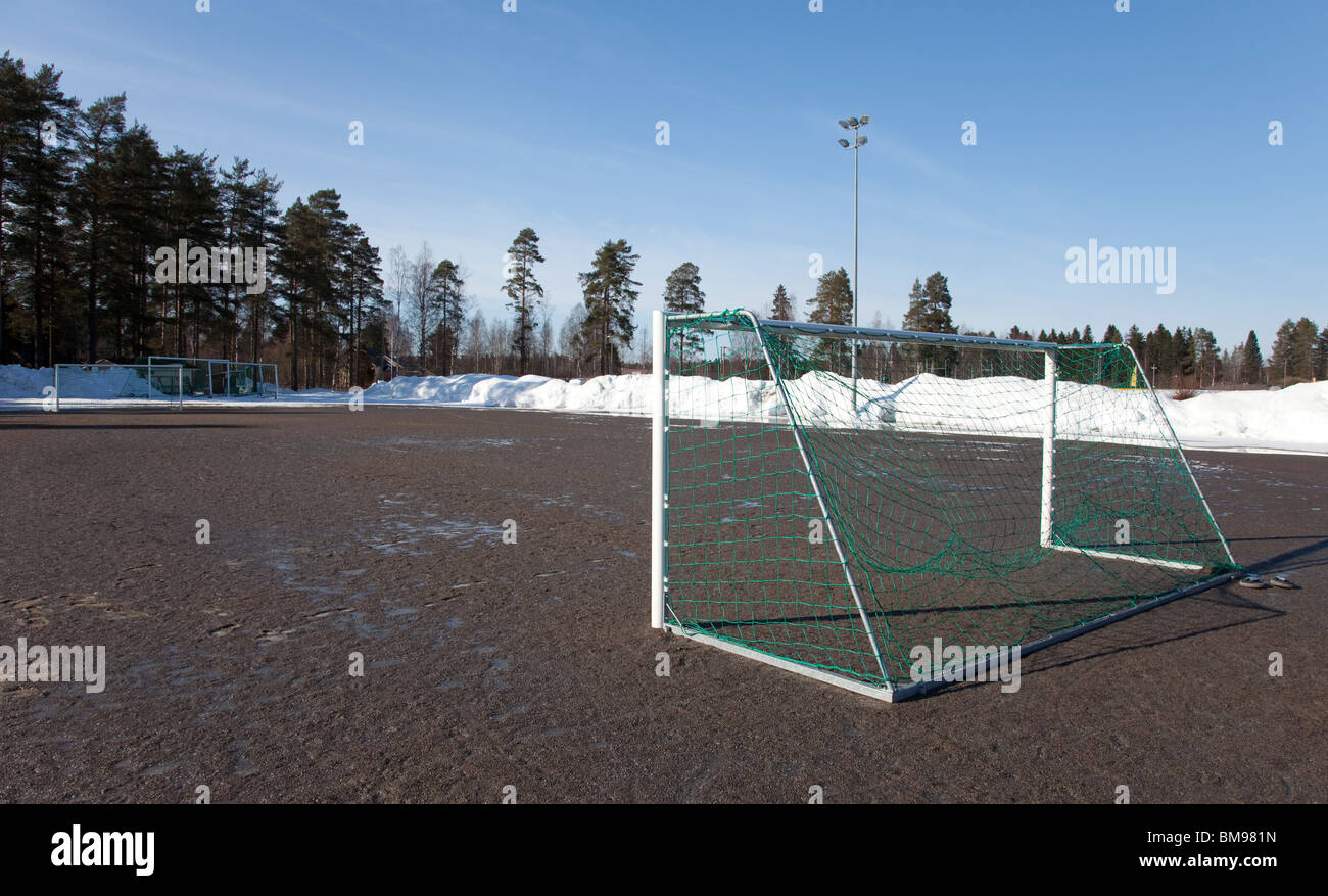 Wet pitch football hi-res stock photography and images - Alamy