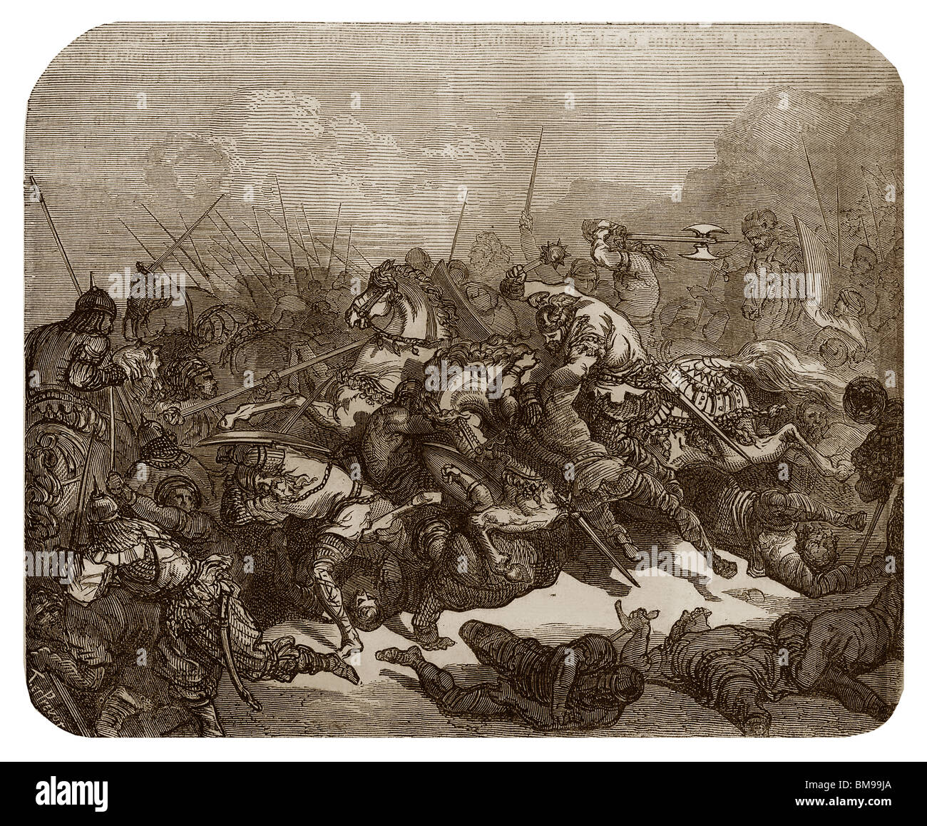 In 732, Battle of Tours also called Battle of Poitiers and in Arabic ...