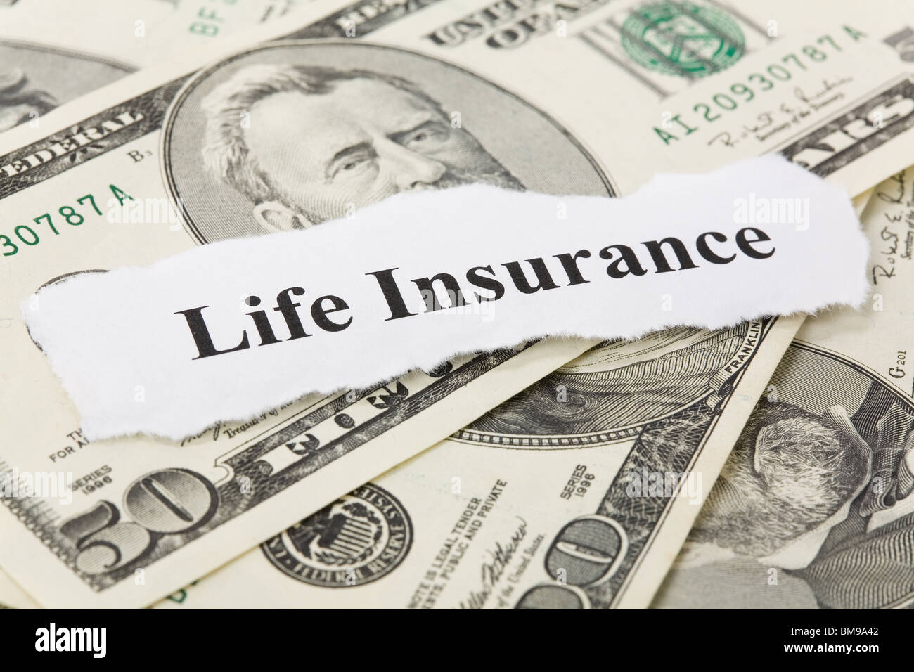 Headline of Life Insurance for background Stock Photo - Alamy