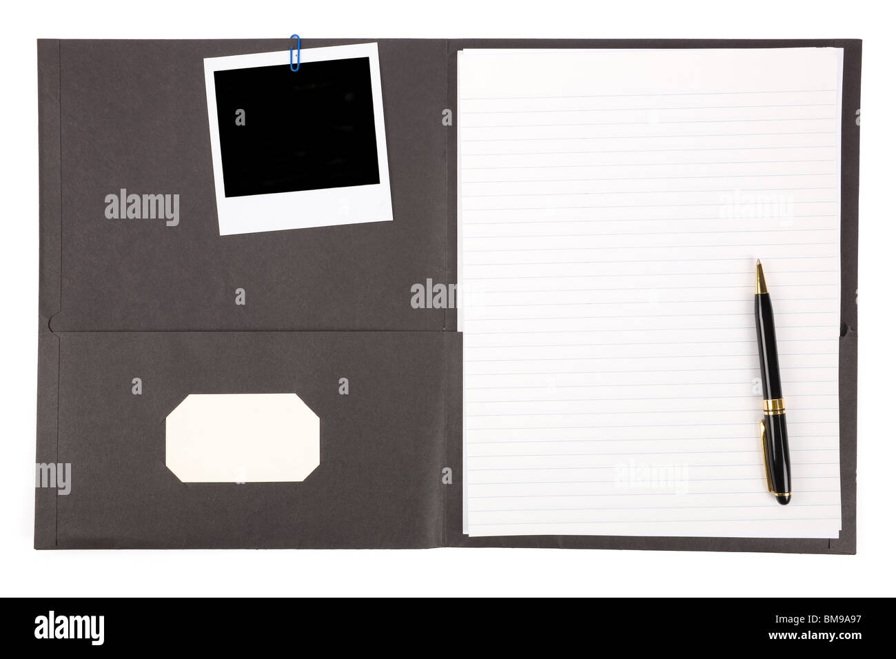 file folder with white background Stock Photo - Alamy