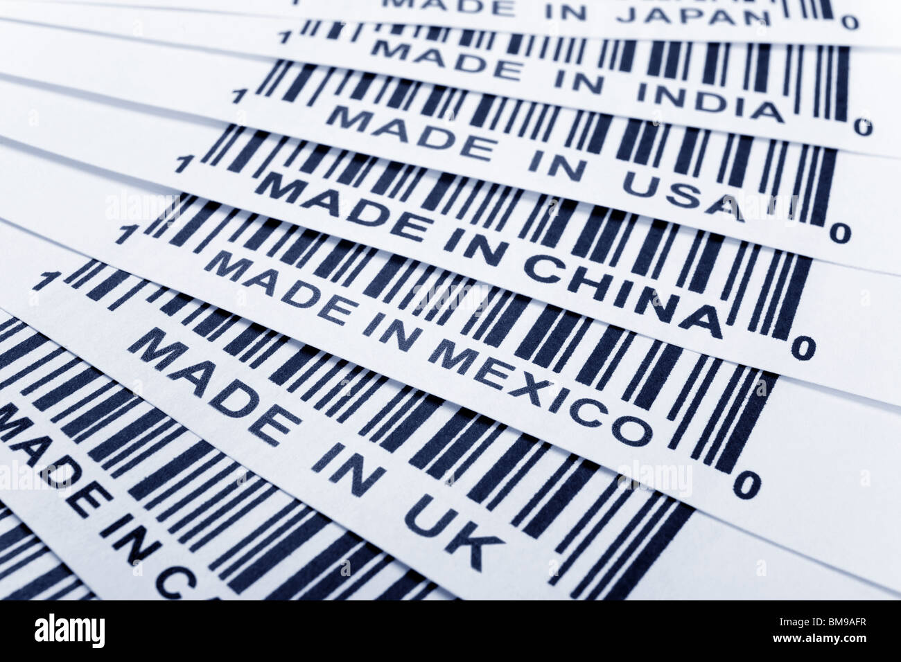 barcode, trade war, business concept Stock Photo - Alamy