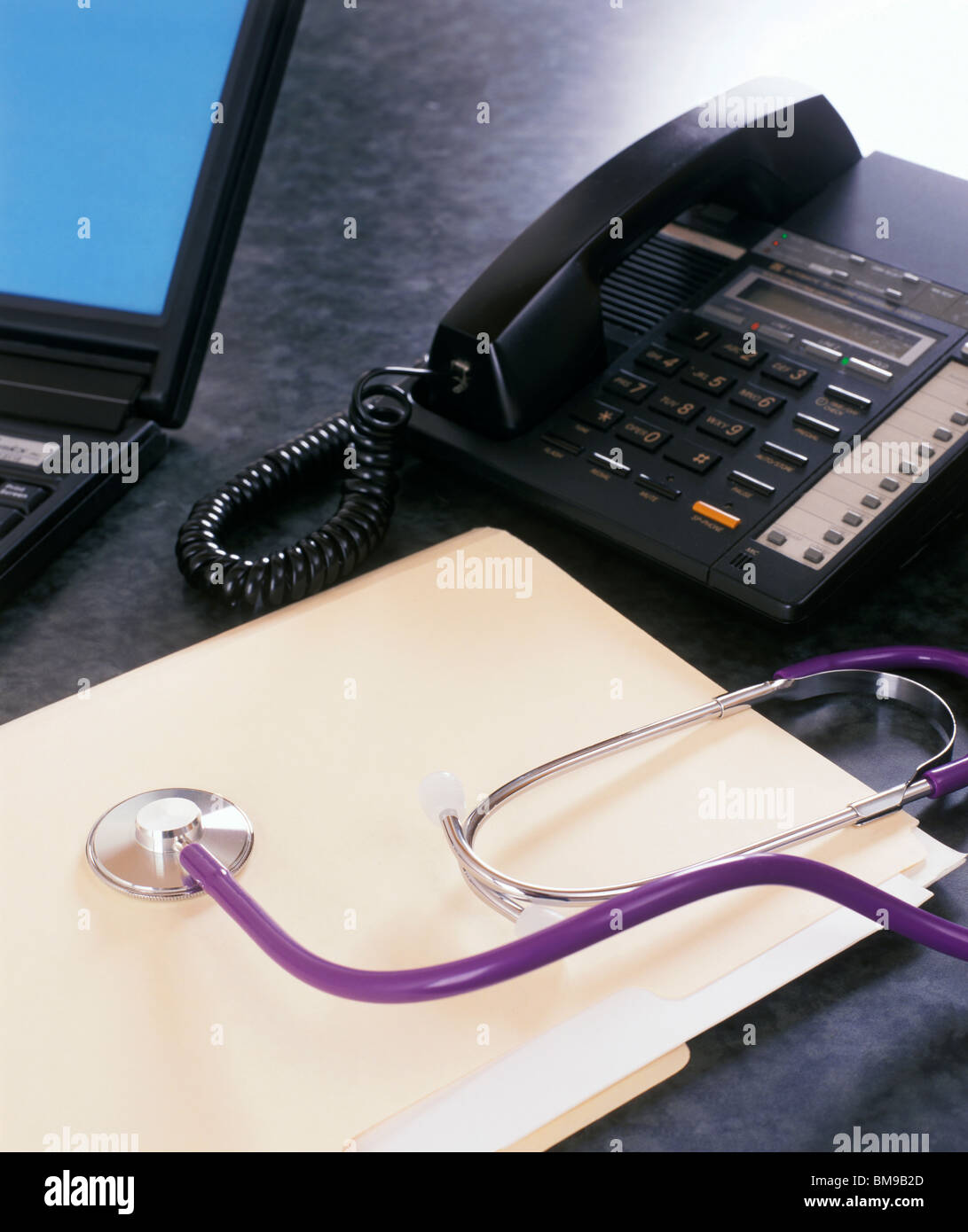 Desk of Medical Doctor Stock Photo - Alamy