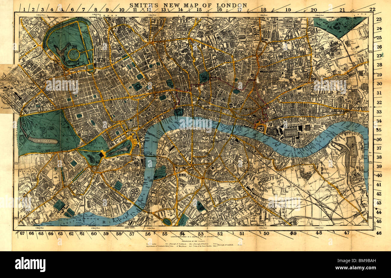 Aerial map of london hi-res stock photography and images - Alamy