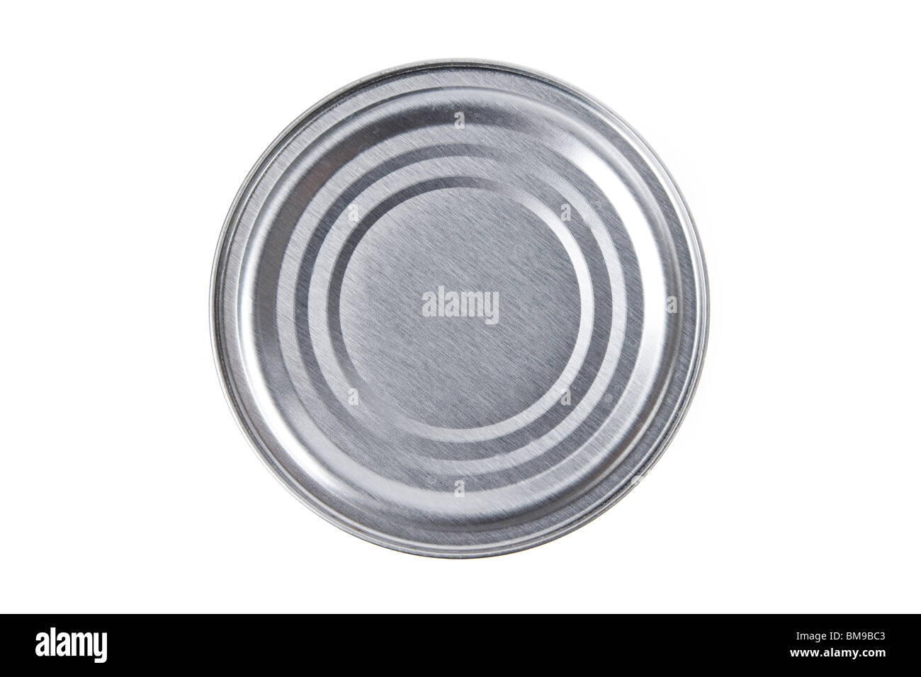 Metal Can top with white background Stock Photo - Alamy