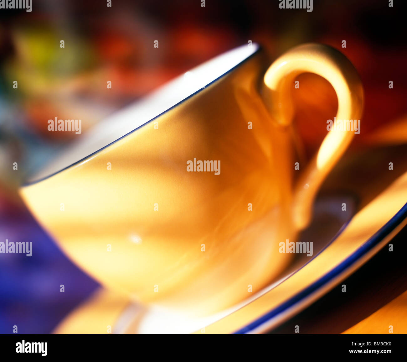 Still-life of a Coffee Cup and Saucer Stock Photo - Alamy