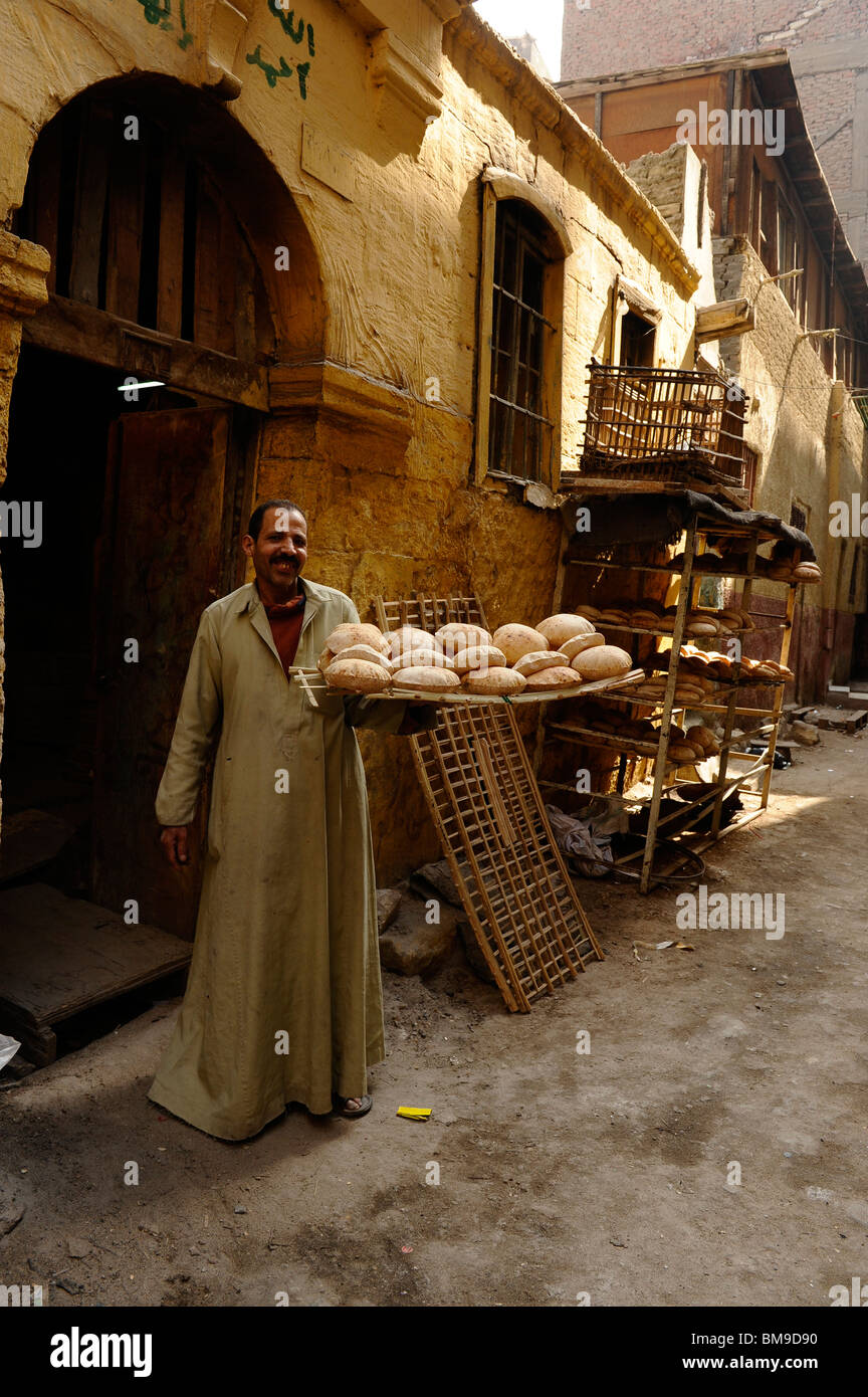 fresh egyptian bread(eesh baladi) , back streets of islamic cairo ...