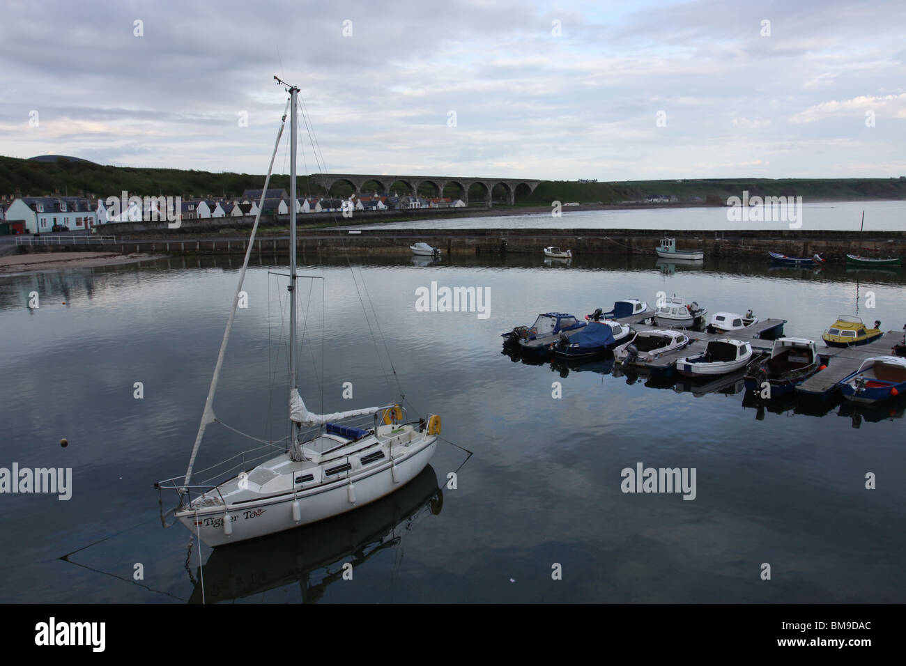 boats in Cullen harbour Scotland May 2010 Stock Photo - Alamy