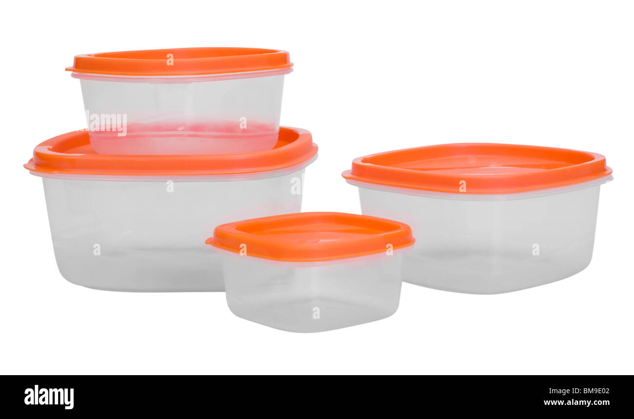 Close-up of plastic containers Stock Photo - Alamy