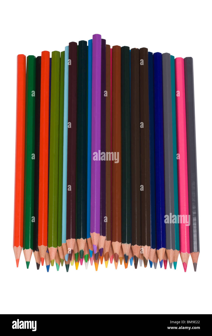 Pile of colored pencils hi-res stock photography and images - Alamy