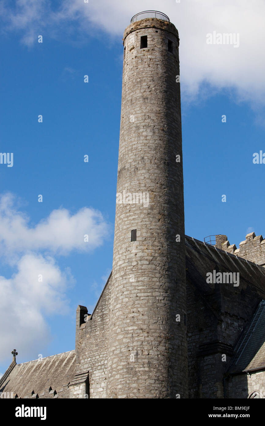 St. Canice's Cathedral Curch and round tower in Kilkenny, Ireland Stock ...