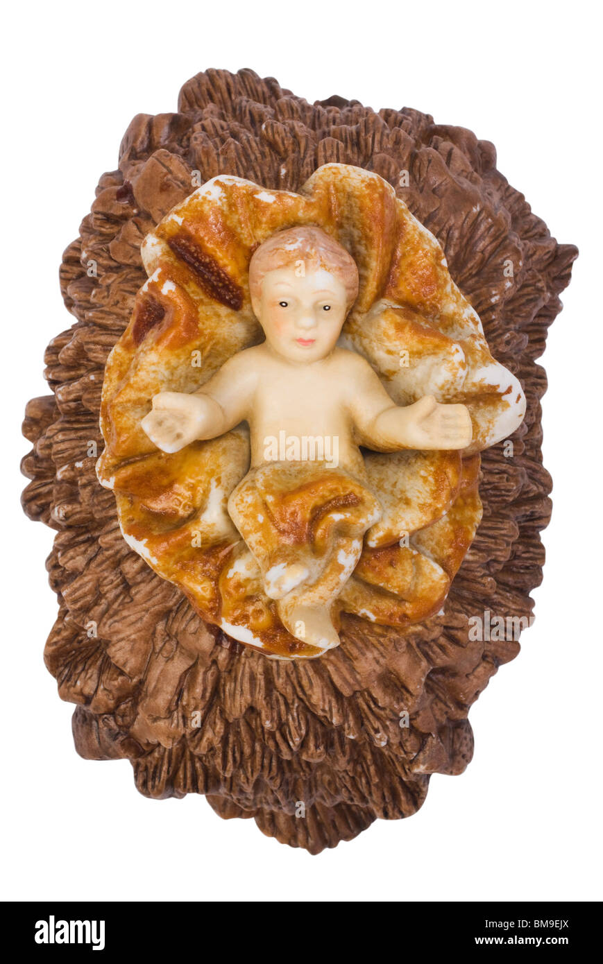 Figurine of baby Jesus Stock Photo - Alamy
