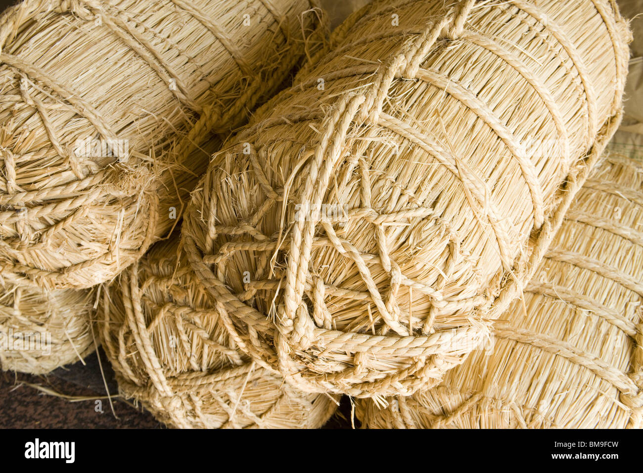 Rice bale stack hi-res stock photography and images - Alamy