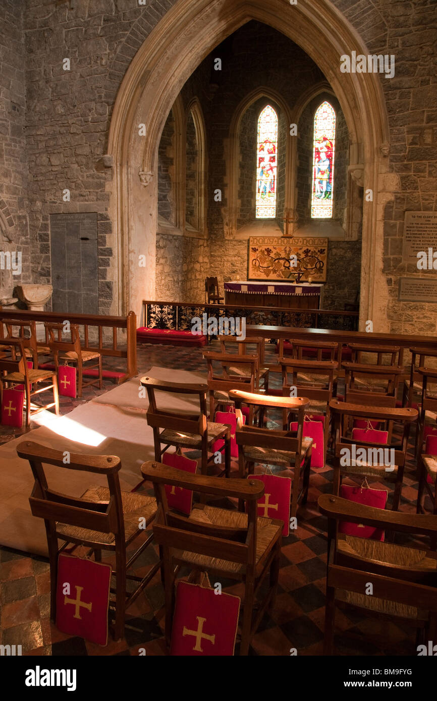 Interior view of St. Canice's Cathedral Curch in Kilkenny, Ireland ...