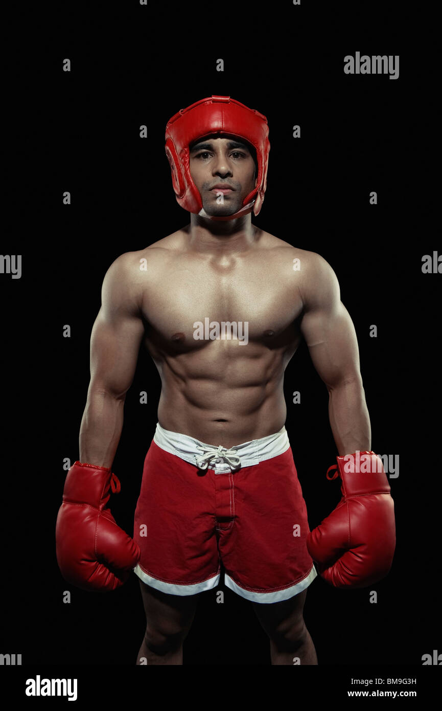 Portrait of a male boxer Stock Photo - Alamy