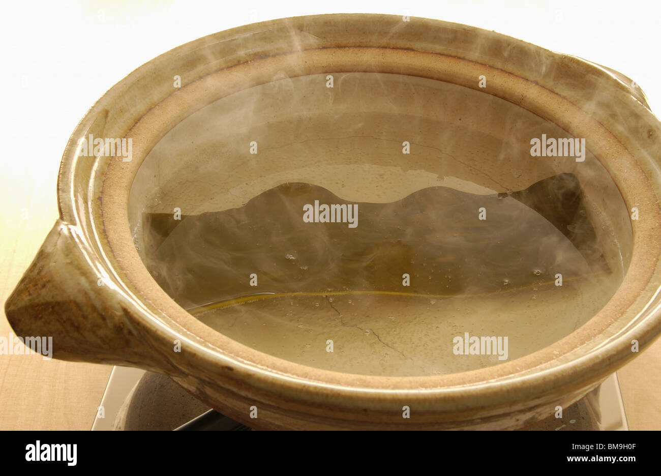 Making broth from Kombu seaweed Stock Photo - Alamy