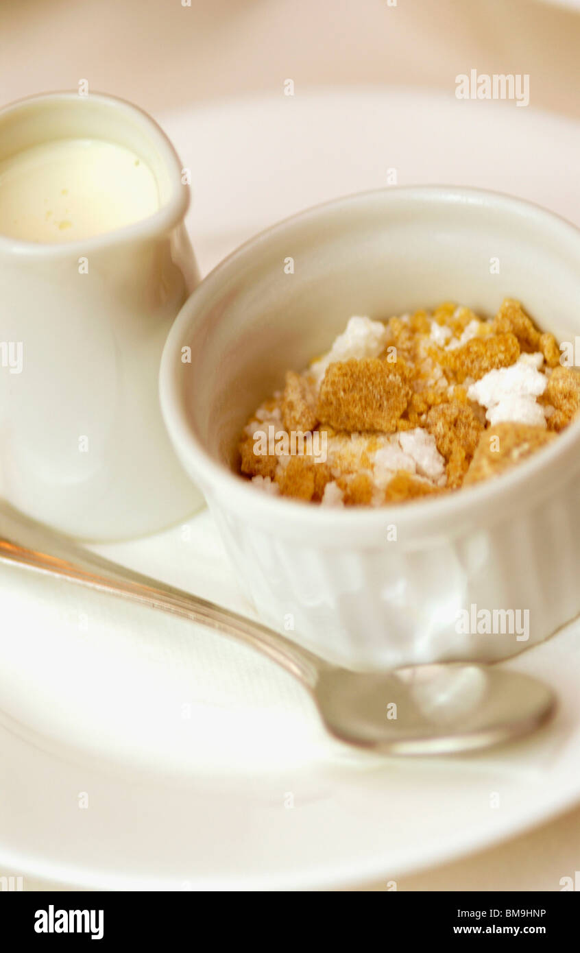 Milk and sugar, close up Stock Photo - Alamy